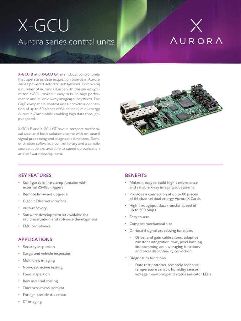 Detection Technology Aurora Series Control Units | PDF | Sensor ...