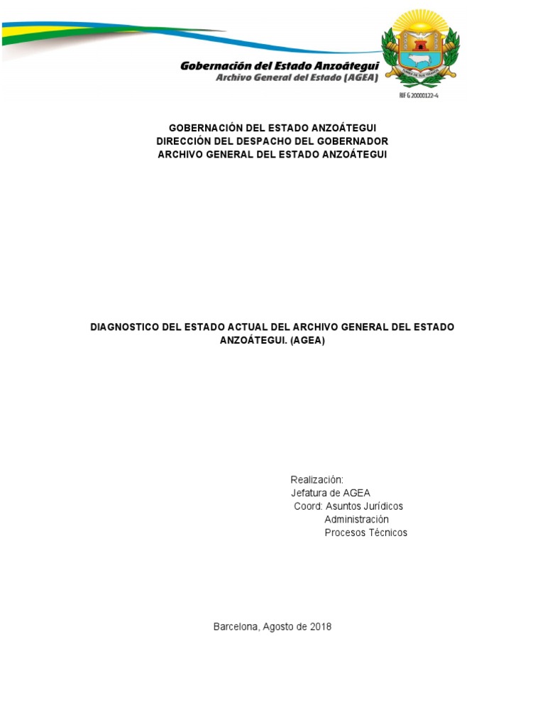 Diagnostico Archivo Genenal AGEA 01 | PDF | Gestión de registros