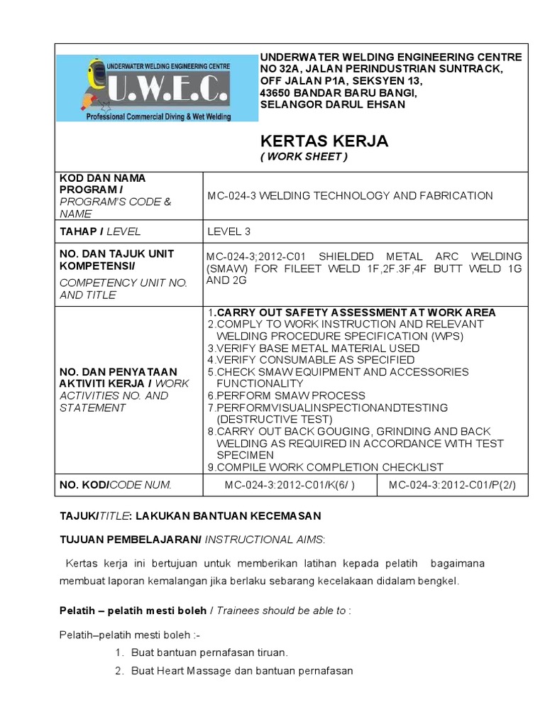 Kertas Kerja: Program'S Code & Name | PDF
