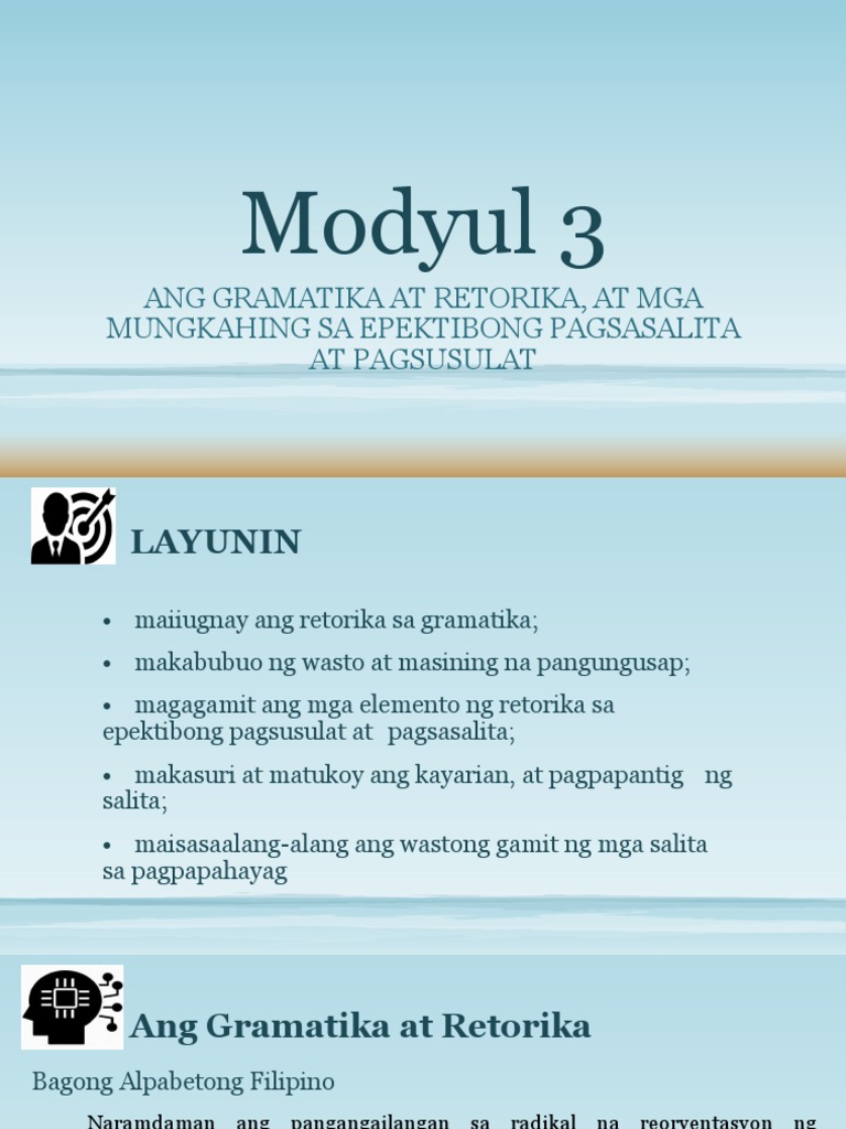 Dalumat Modyul 3 | PDF