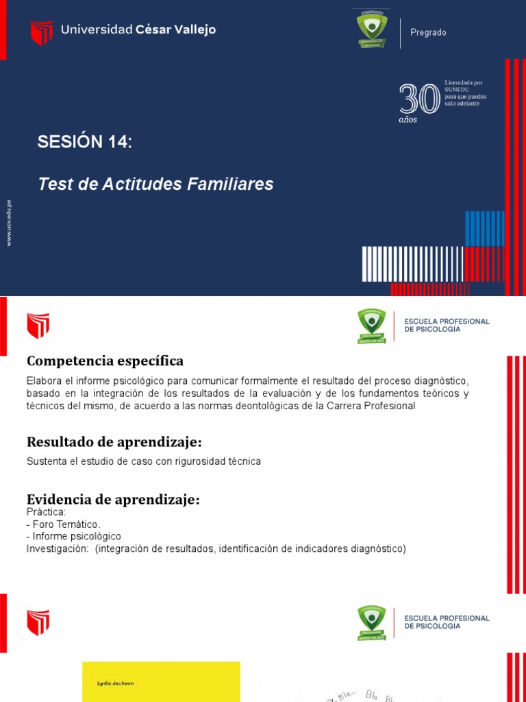 Test de Actitudes Familiares - Manual | PDF | Sicología | Ciencia cognitiva