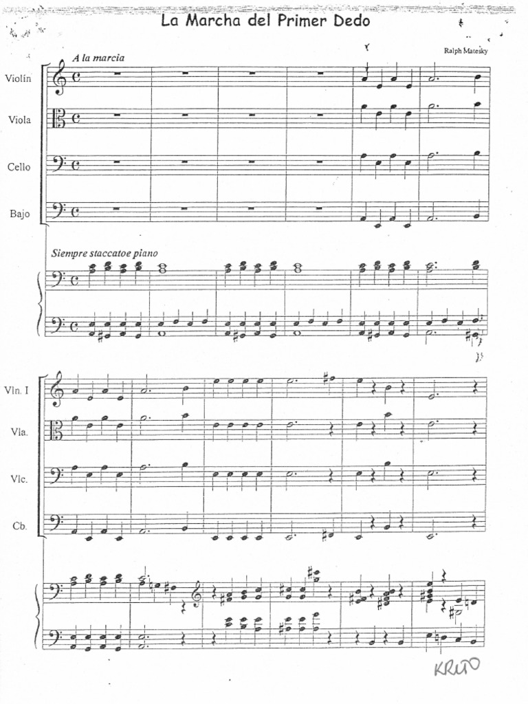 La Marcha Del Primer Dedo 2c Matesky PDF | PDF
