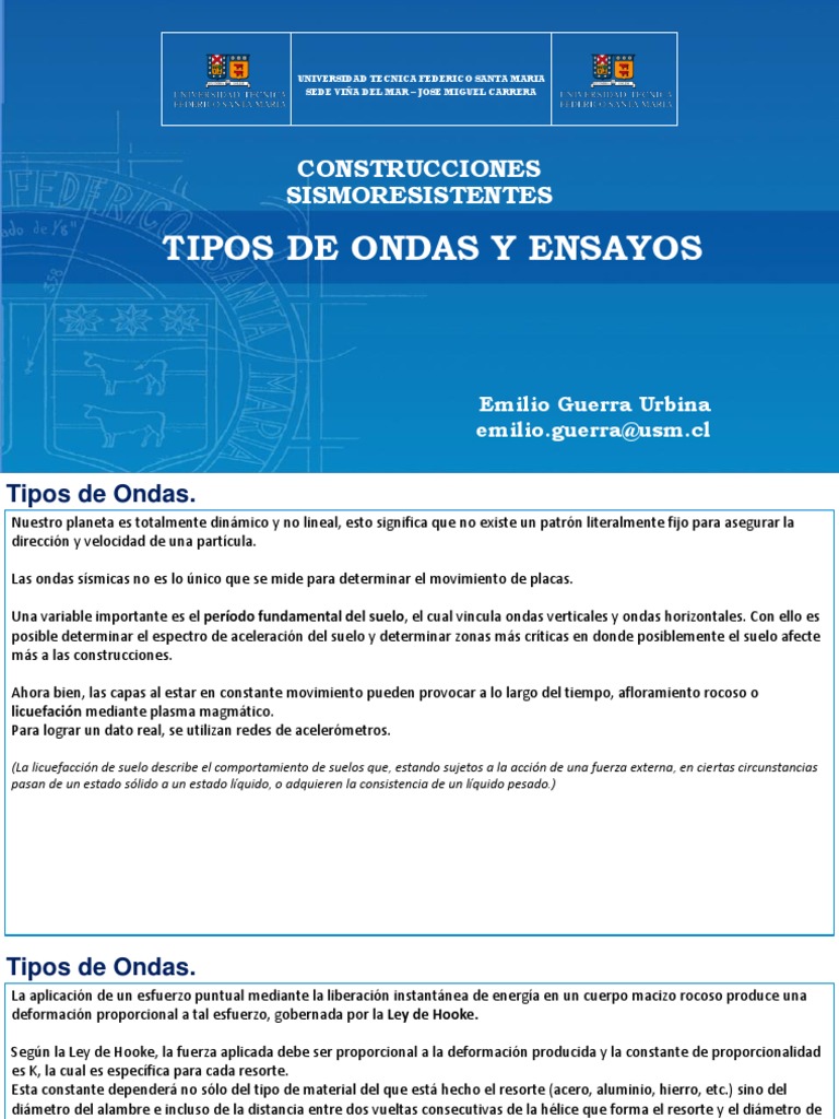 Clase 02 Sismo | PDF | Olas | Temblores