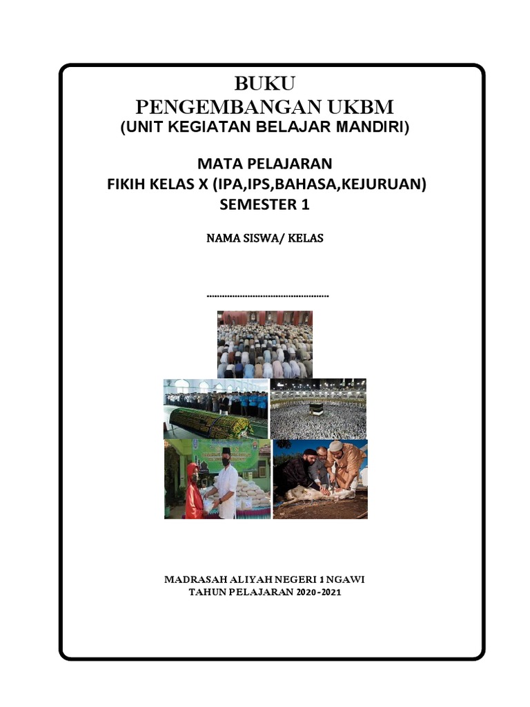 BKP Ukbm Fikih Ipa, Ips, Bahasa, Keju8ruan SMT 1 | PDF