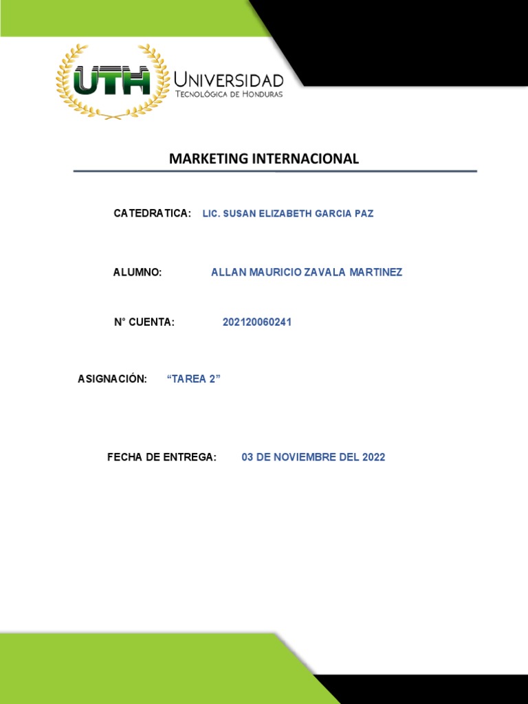 Tarea 2 | PDF | Marca | Hacerse un nido