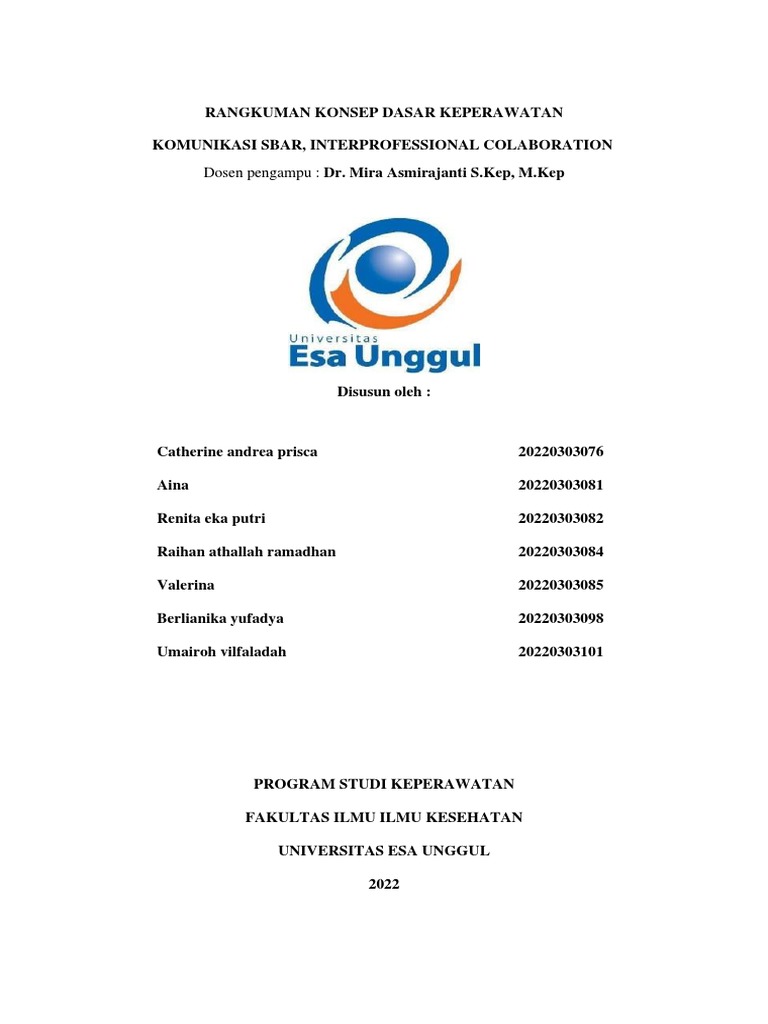 KEL 2 KDK SBAR | PDF