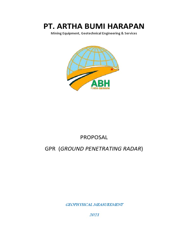 2021 - Proposal GPR - PT. Artha Bumi Harapan | PDF