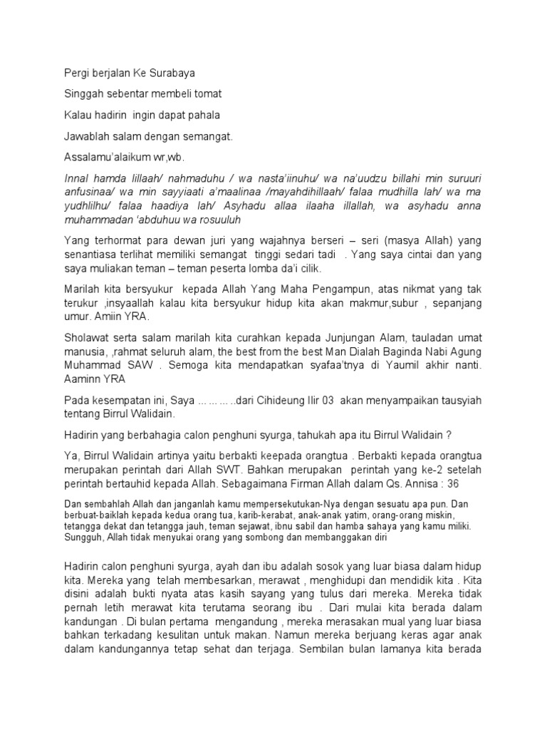 Teks Untuk Dacil | PDF | Agama & Spiritualitas