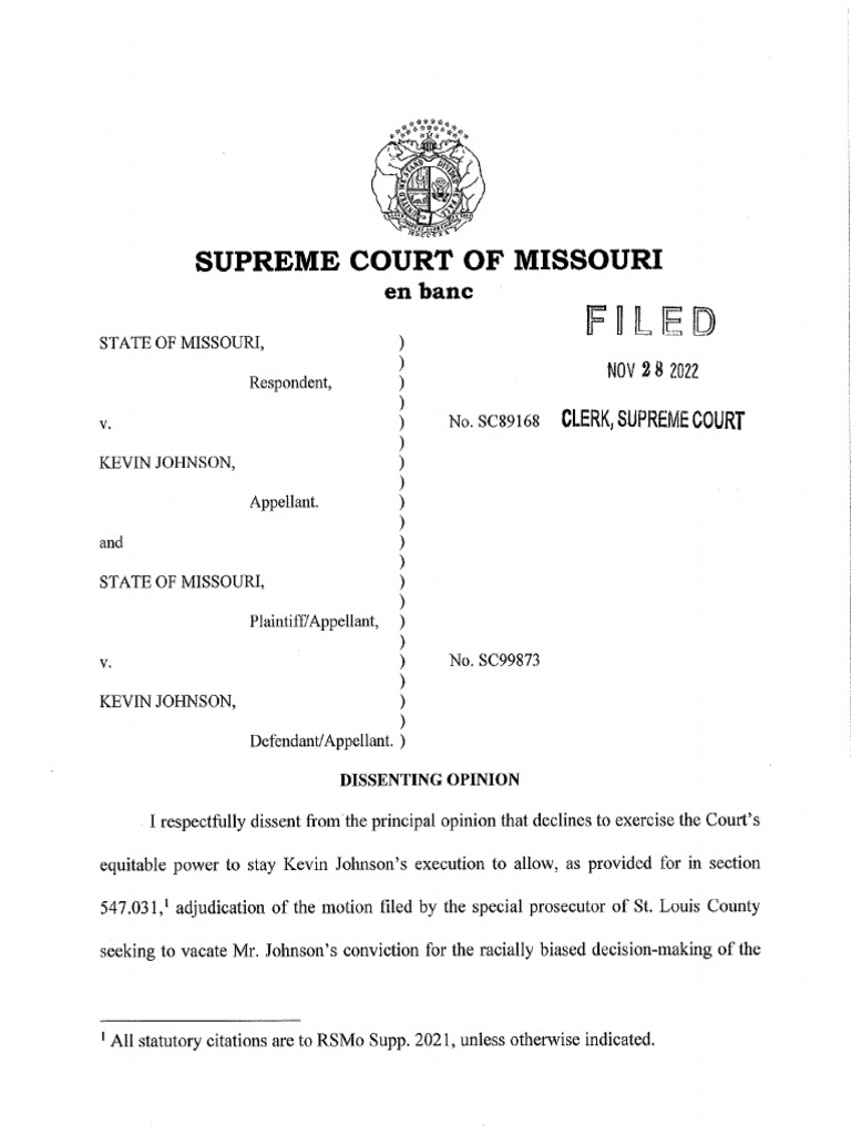 Dissent Missouri Supreme Court Pdf