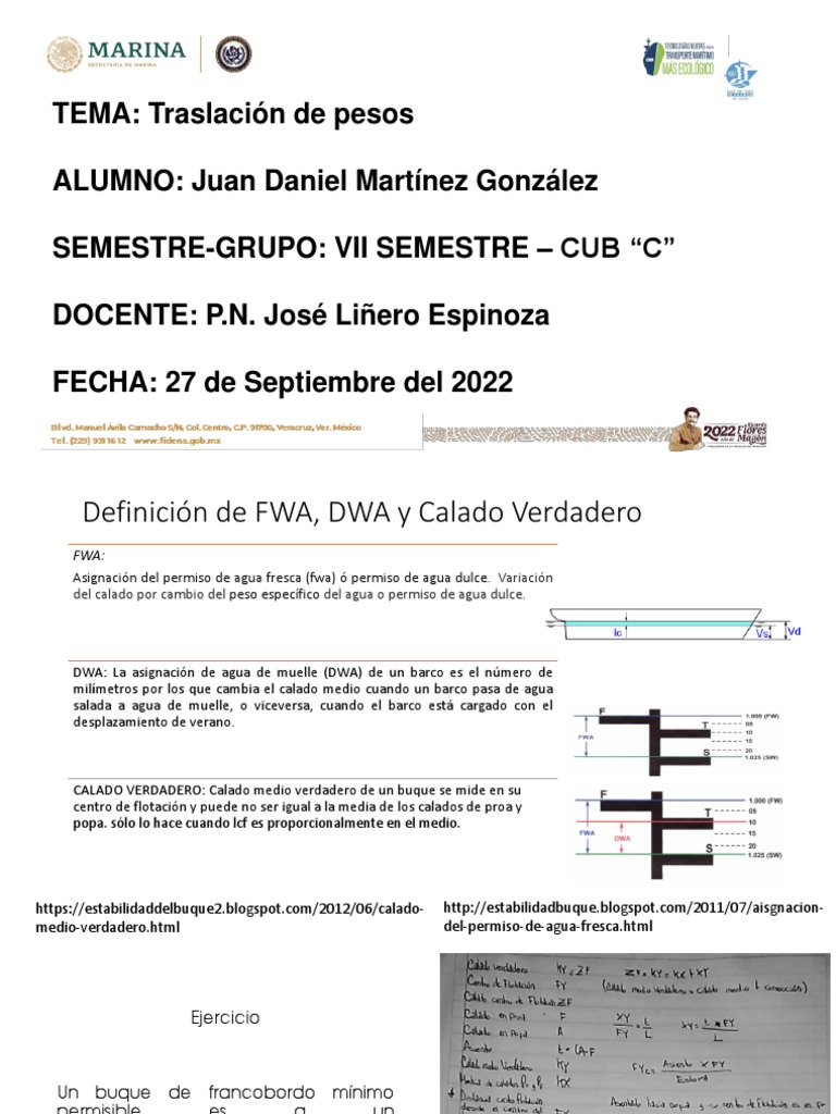 Definiciones FWA, DWA y Calado Verdadero | PDF | Hogar, jardinería y bricolaje | Ciencia y ...
