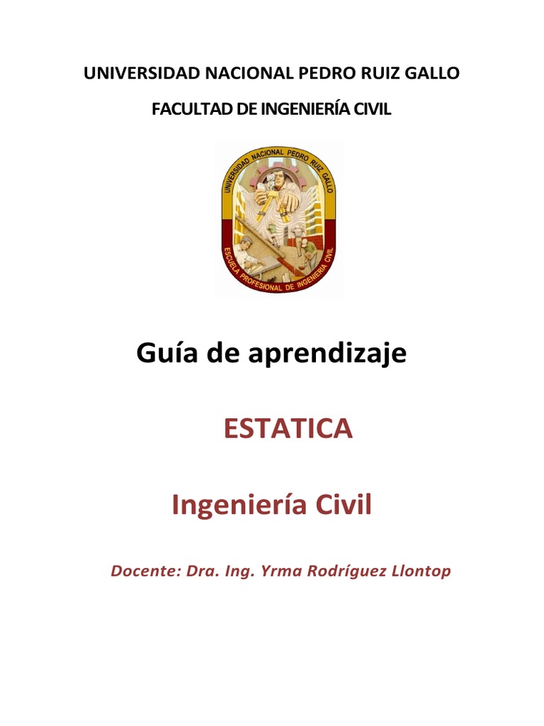Guia de Aprendizaje de Estatica-2020-II-unprg | PDF
