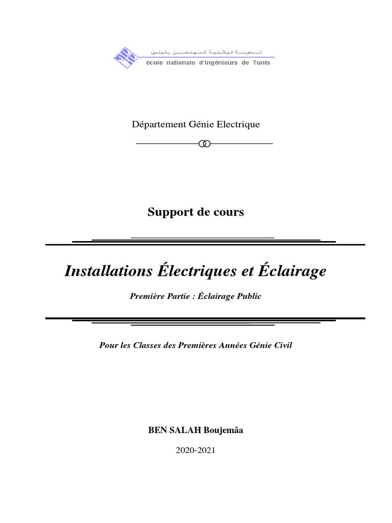 Chapitre 1-ECALIRAGE PUBLICC-ETUD | PDF | Éclairage | Radiation électromagnétique