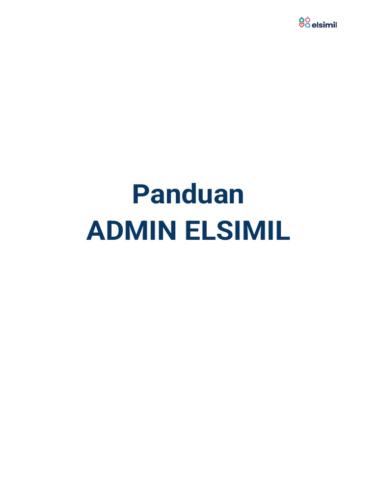 2022 - ELSIMIL Panduan ADMIN | PDF