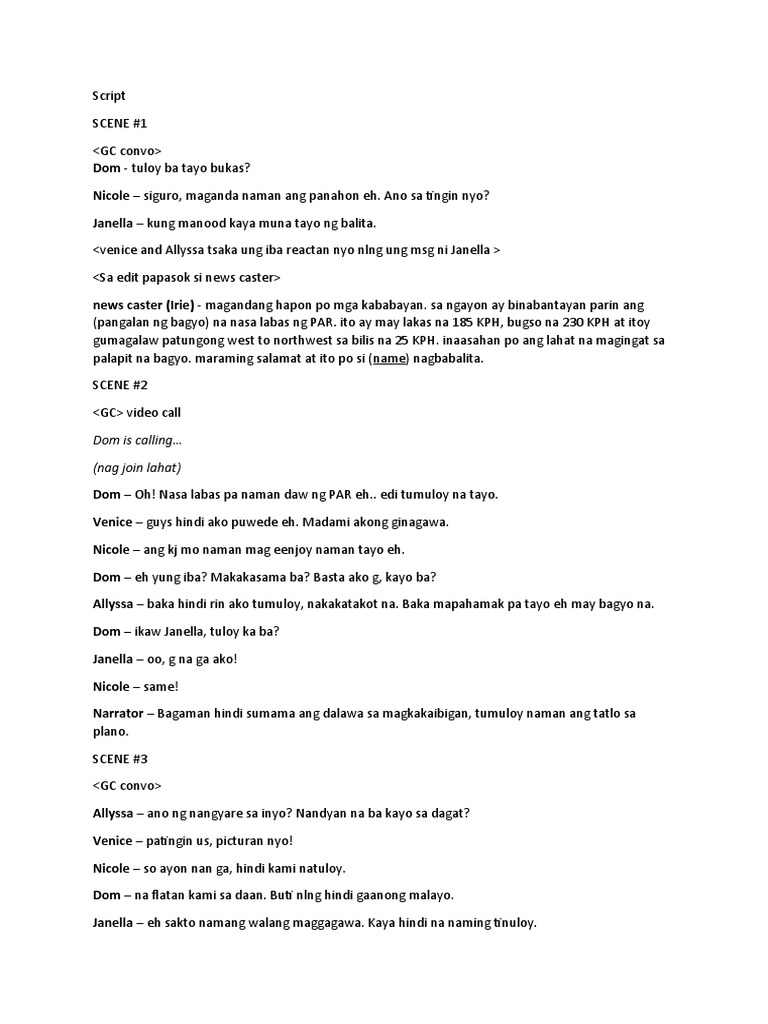 Script Revised | PDF