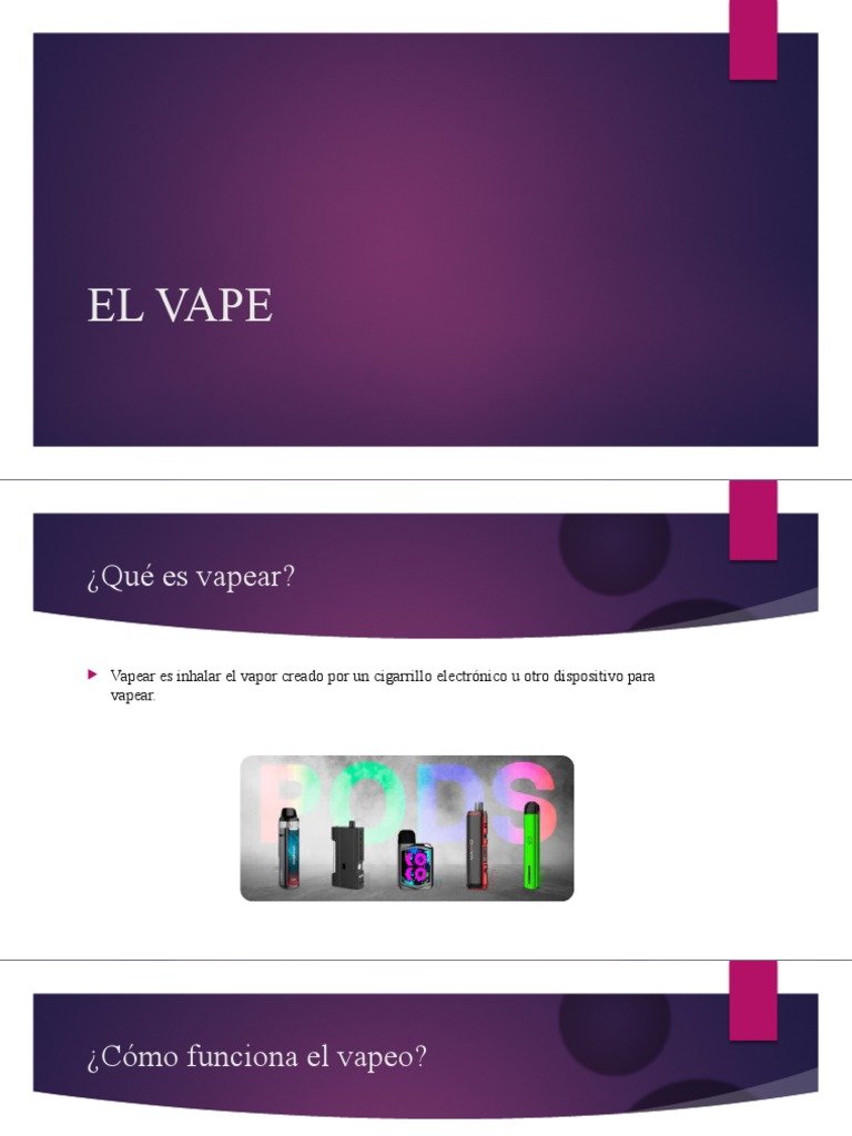 El Vape | PDF | Cigarrillo electrónico | Cigarrillo