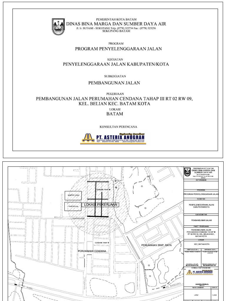 Gambar Jalan Perumahan Cendana Tahap 3 | PDF