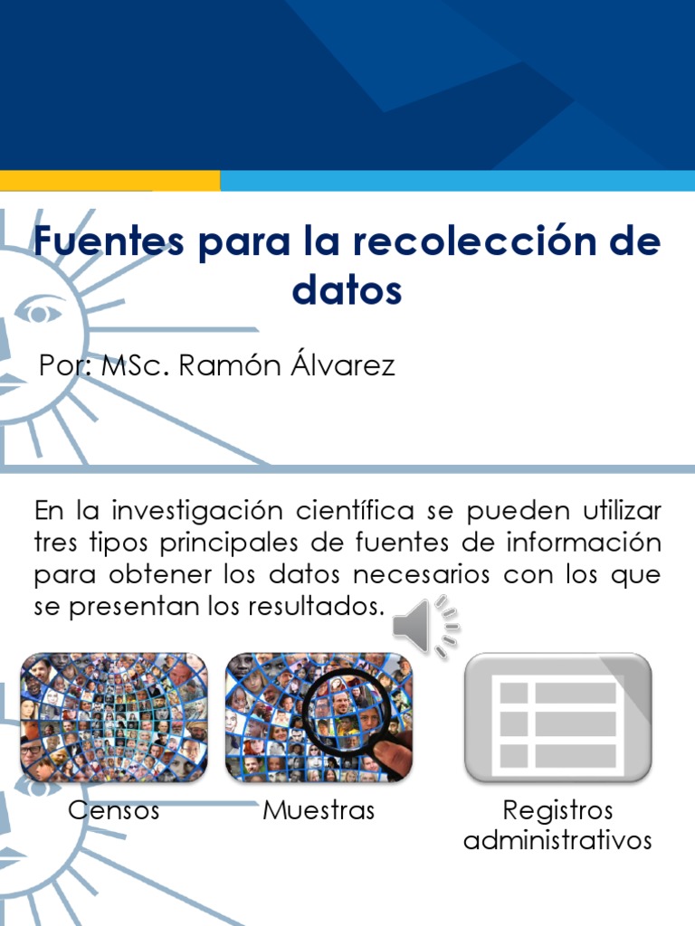Fuentes para La Recolección de Datos | PDF | Muestreo (Estadísticas ...