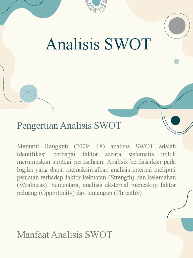Panduan Lengkap Analisis SWOT | PDF