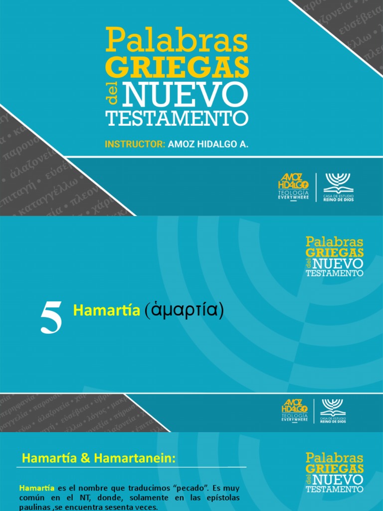 Significado de Hamartía en el NT | PDF