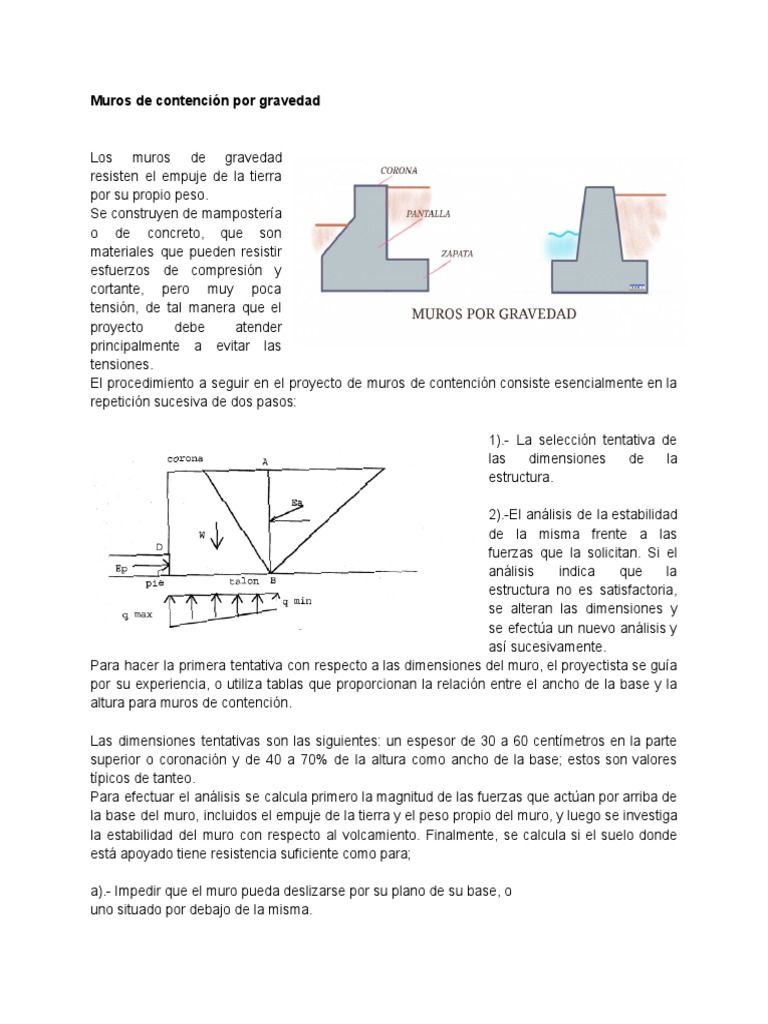 Muros de Contencion | PDF