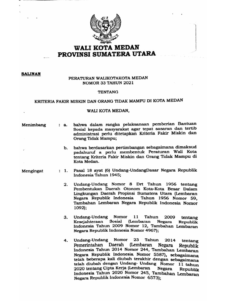 Perwal Nomor 33 Tahun 2021 Pdf