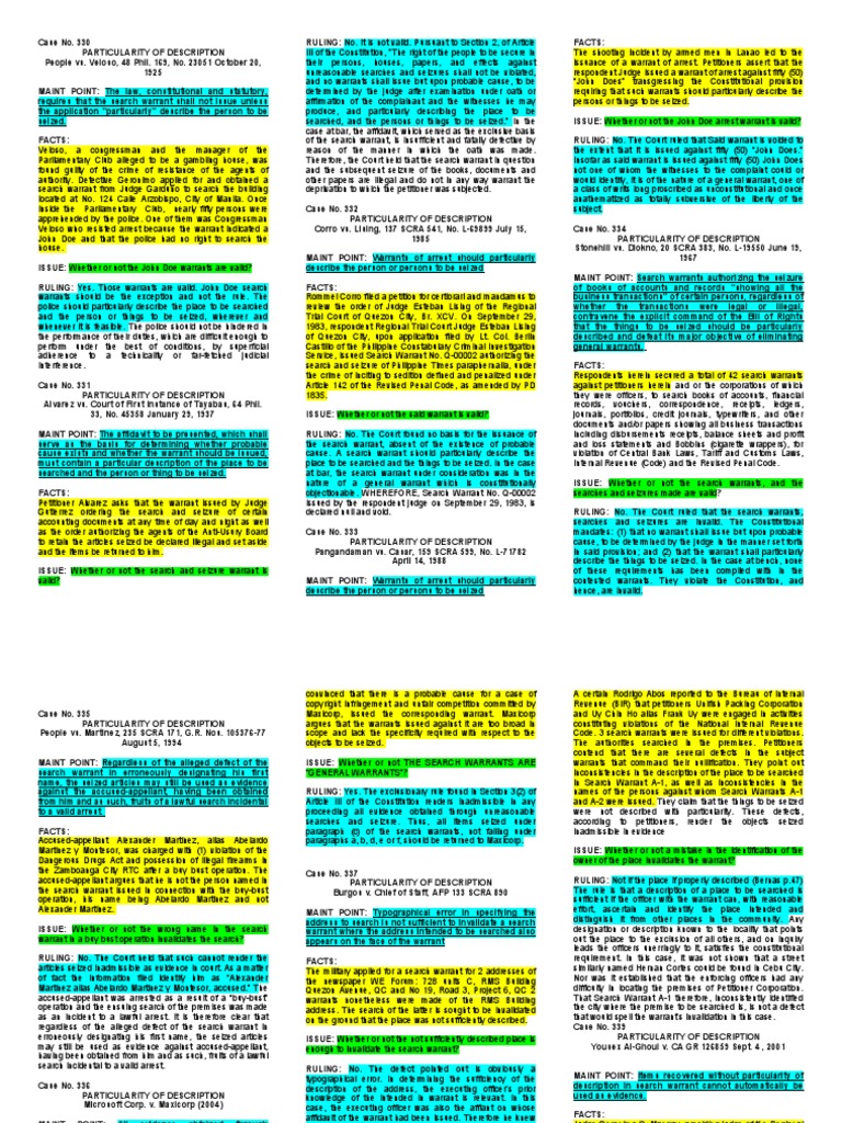 Document | Download Free PDF | Search And Seizure | Search Warrant