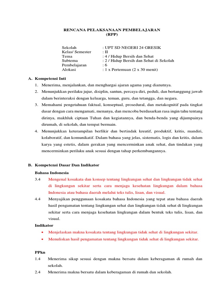 2 Kelas Ii Tema 4 Kebersihan Fungsi Sanitrasi Dan Drainase