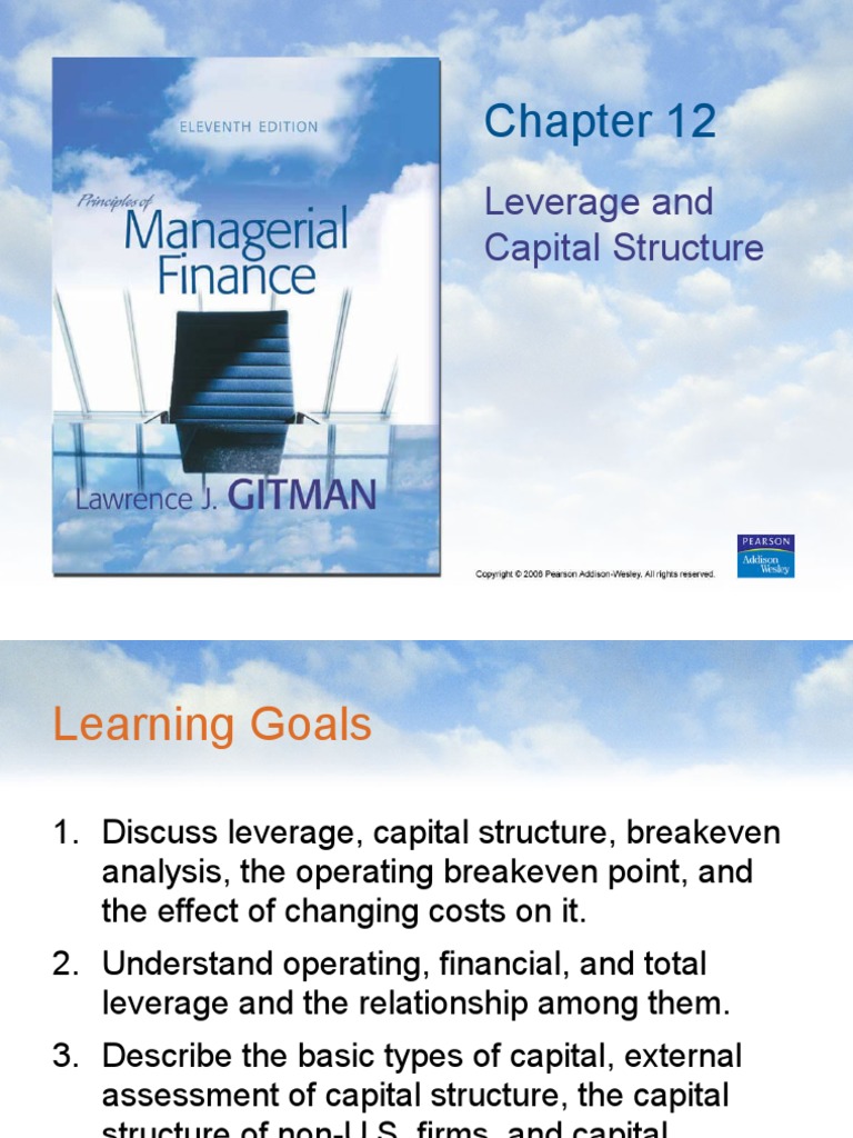 12-Leverage & Cap Structure | PDF | Capital Structure | Investing