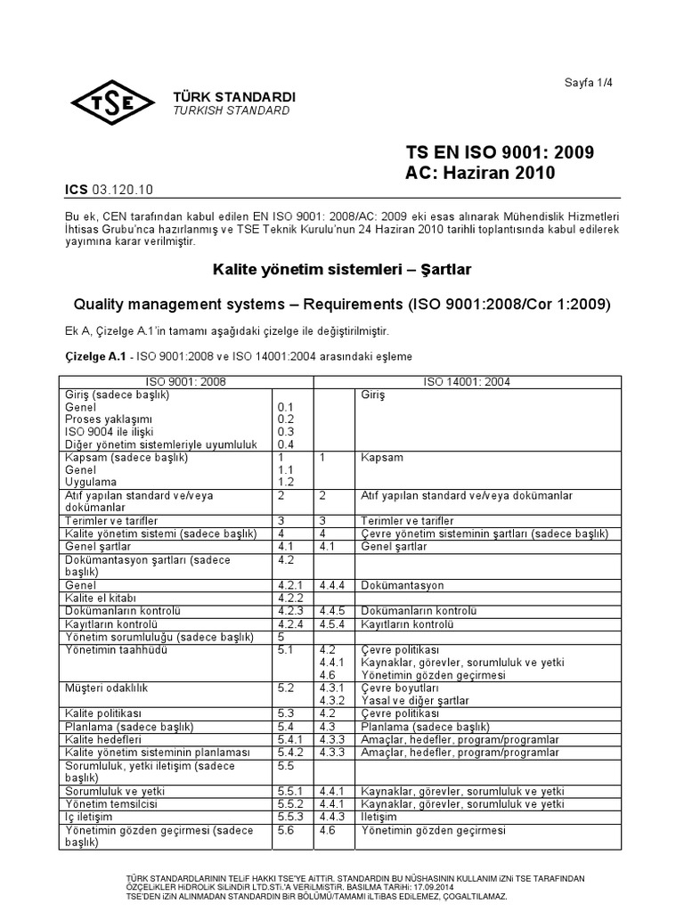 TS en Iso 9001 Ac | PDF