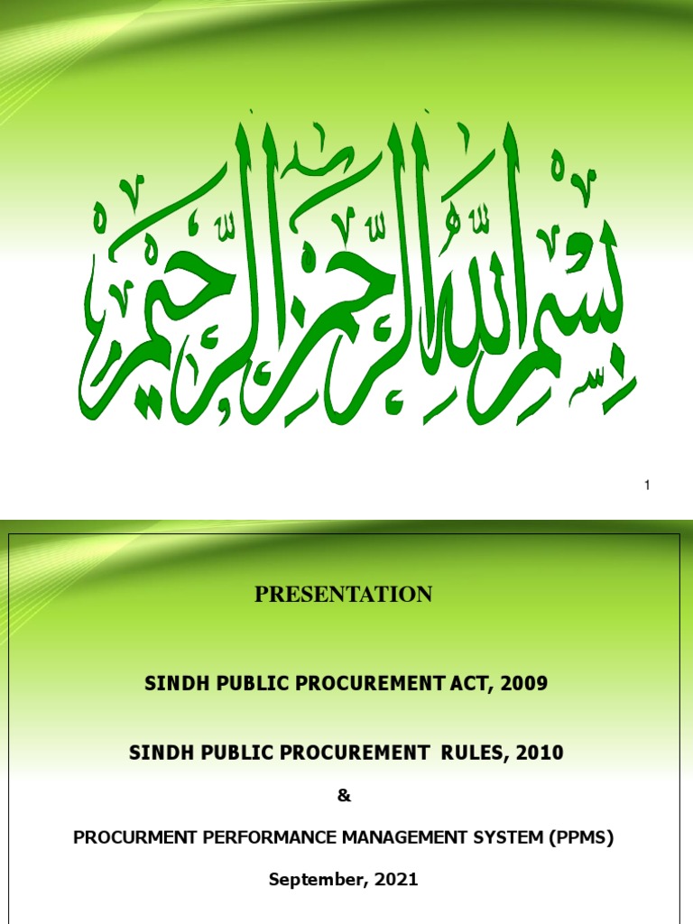 Presentation On SPP Rules | PDF | Procurement | Printer (Computing)