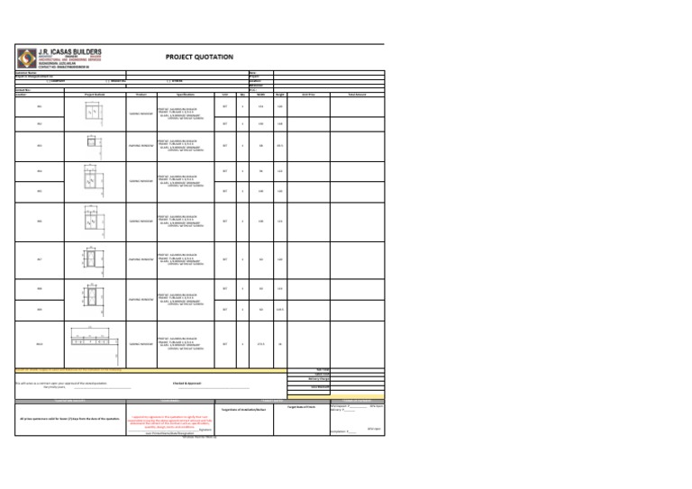 Window Installation Quotation for Residential Project | PDF | Business ...