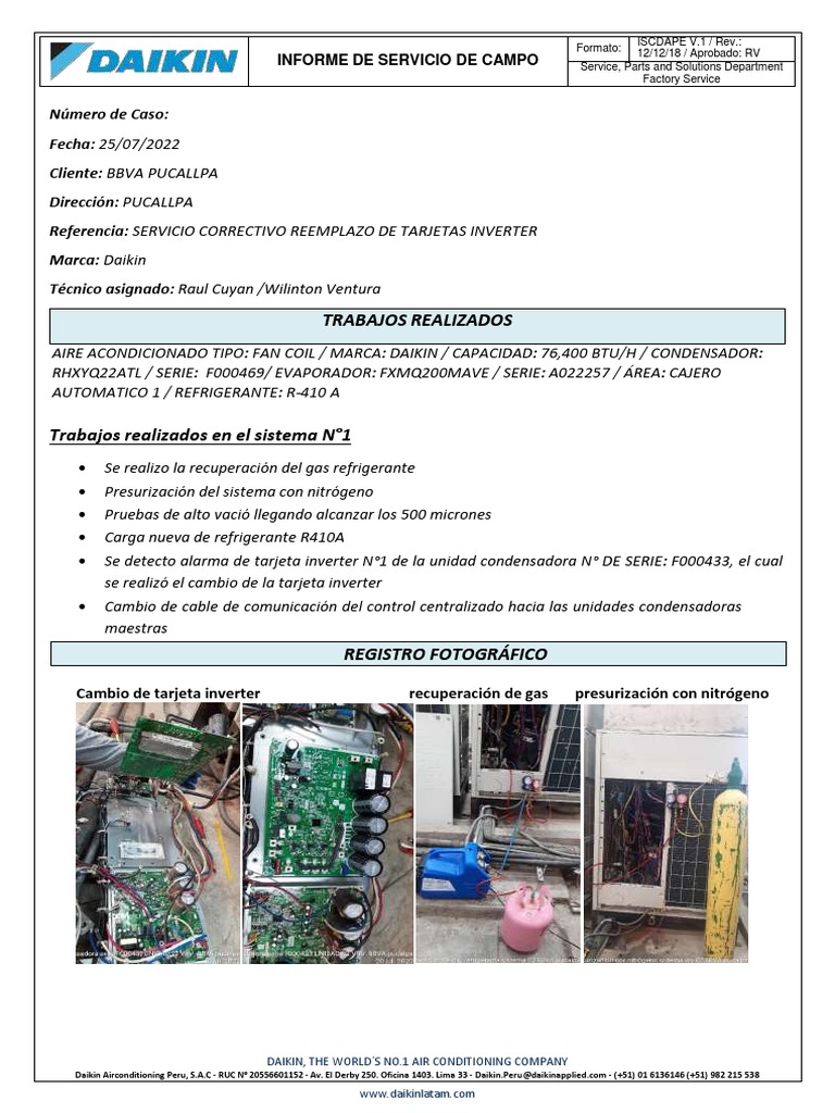 Informe Preliminar VRV BBVA PUCALLPA - Final (SERVICING 1) | PDF