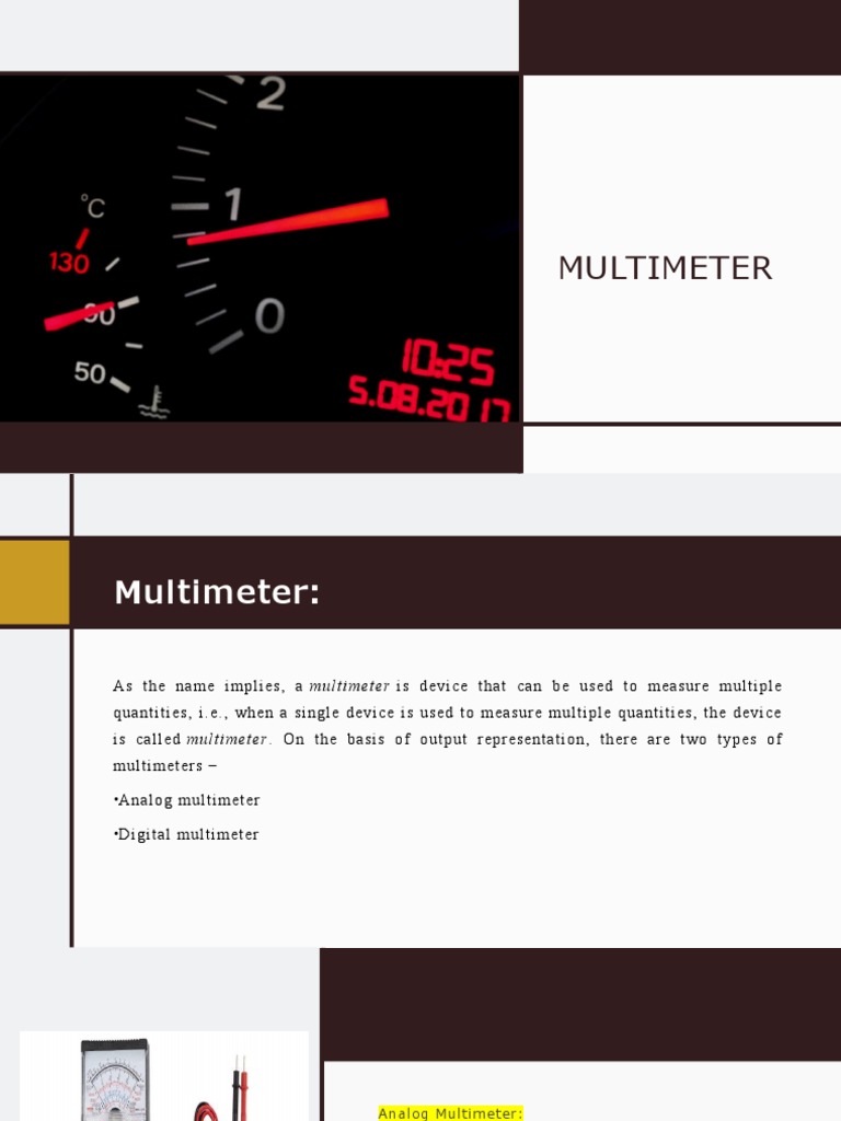 Multimeter | PDF | Systems Engineering | Power (Physics)