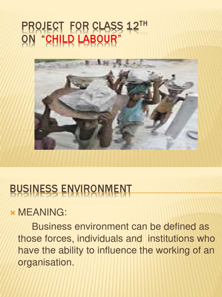 Project Child Labour | PDF | Child Labour | Labour Economics
