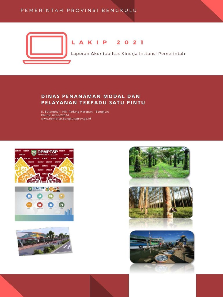 7822-Lakip DPMPTSP Provinsi Bengkulu Tahun 2021 | PDF
