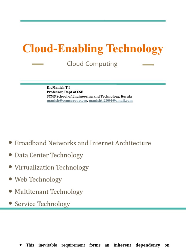 Cloud-Enabling Technology | PDF | Computer Network | Internet Protocol Suite