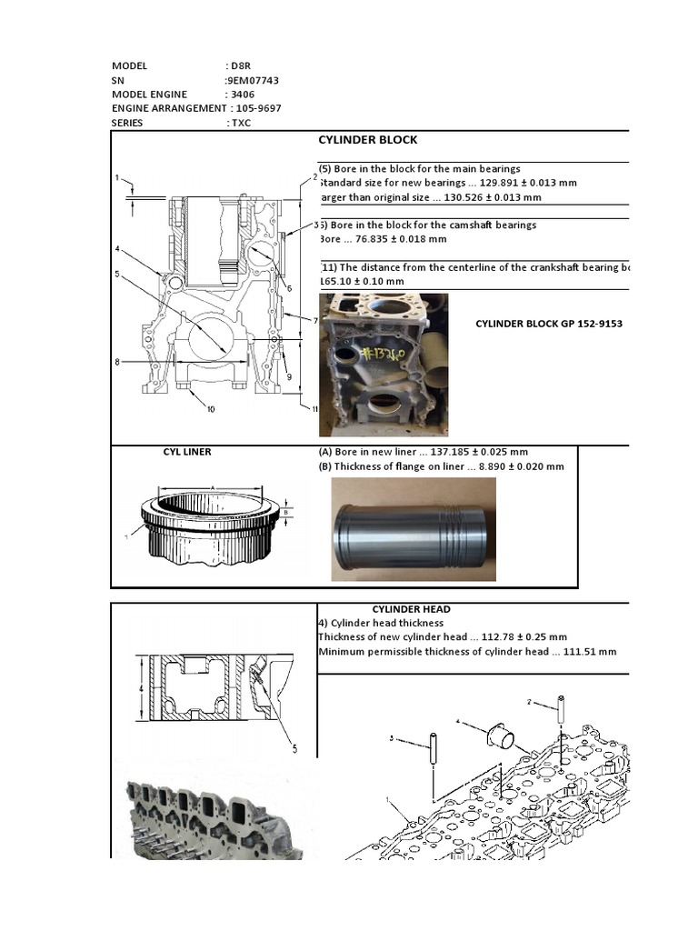 D8R 9em | PDF | Internal Combustion Engine | Rotating Machines