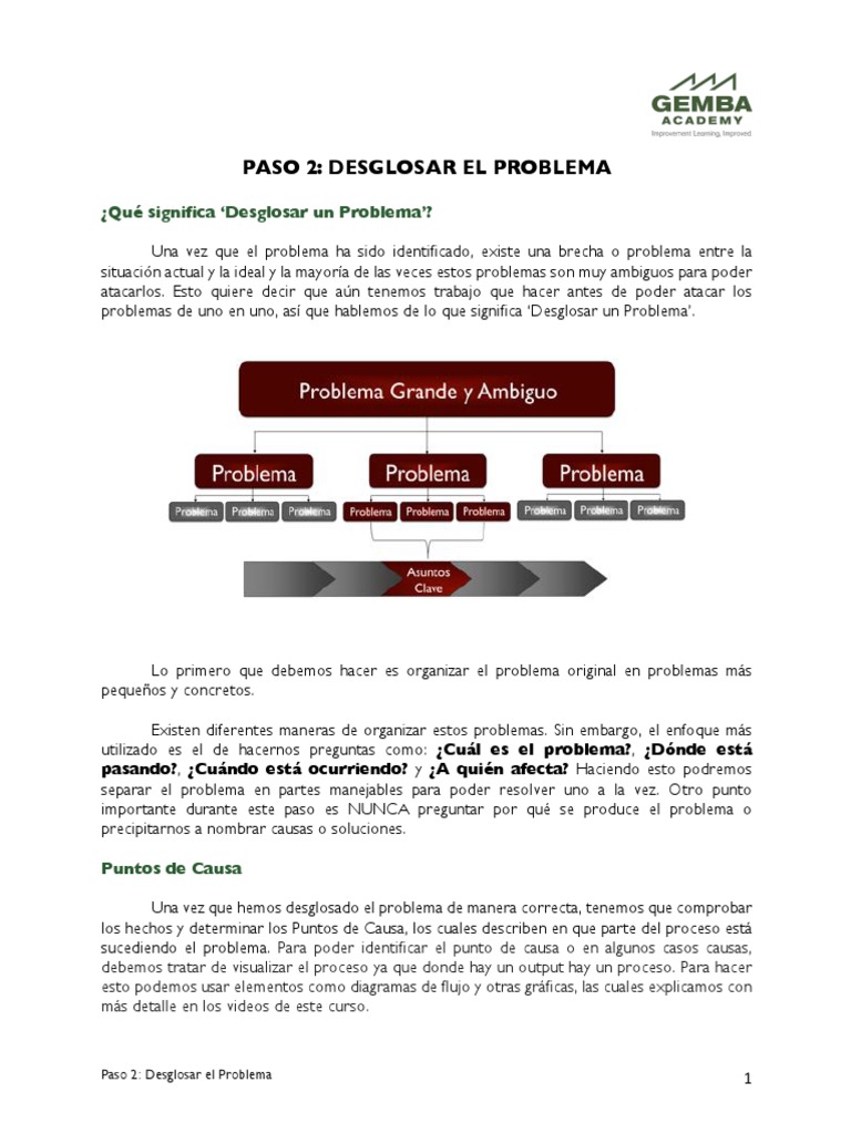 Paso 2 Desglosar El Problema | PDF | Ciencia cognitiva