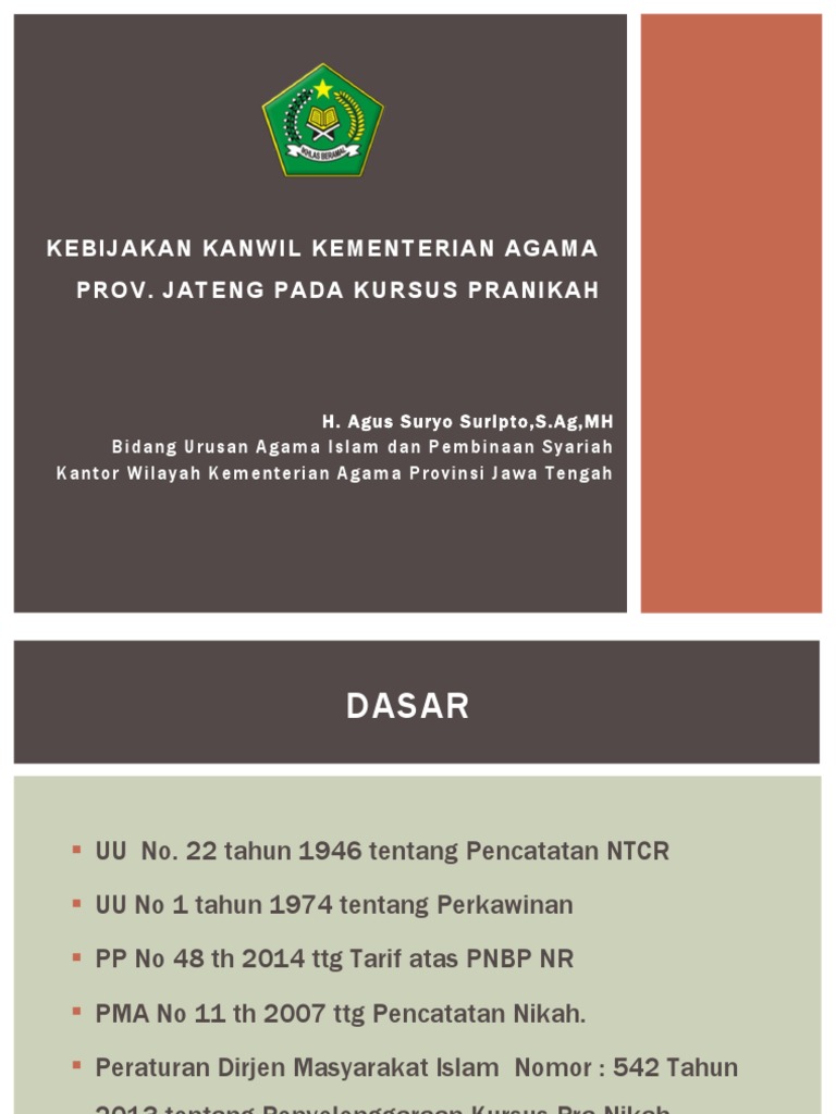Kie Kespro Demak Kemenag Prov | PDF