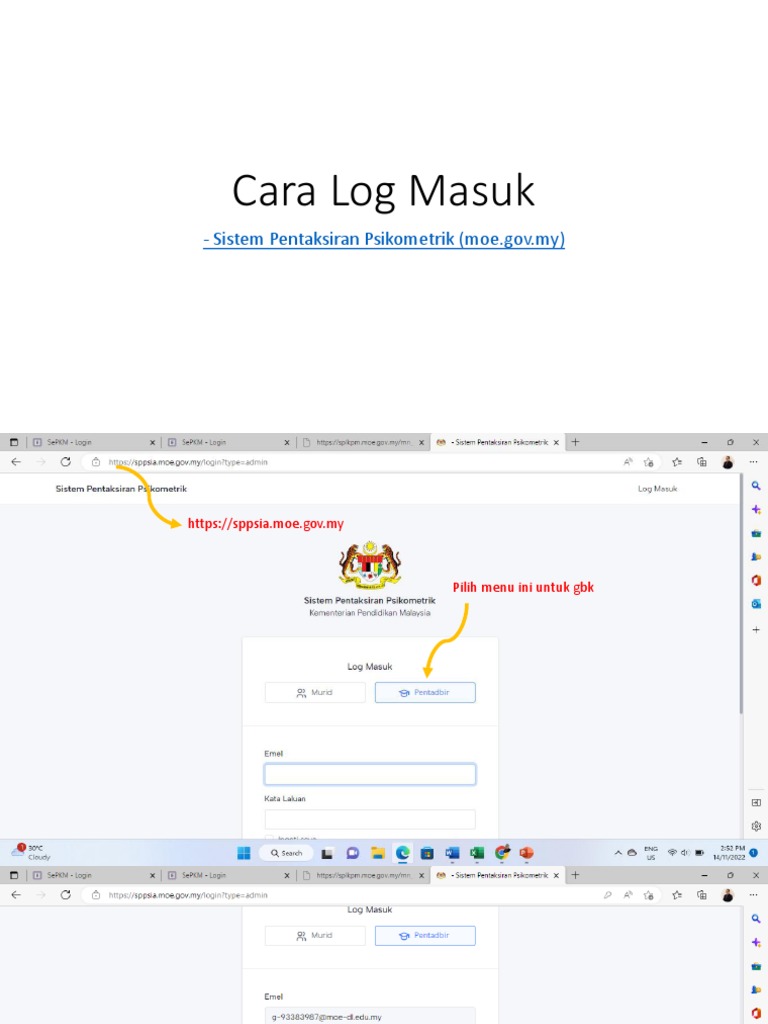 Cara Log Masuk PPSI | PDF