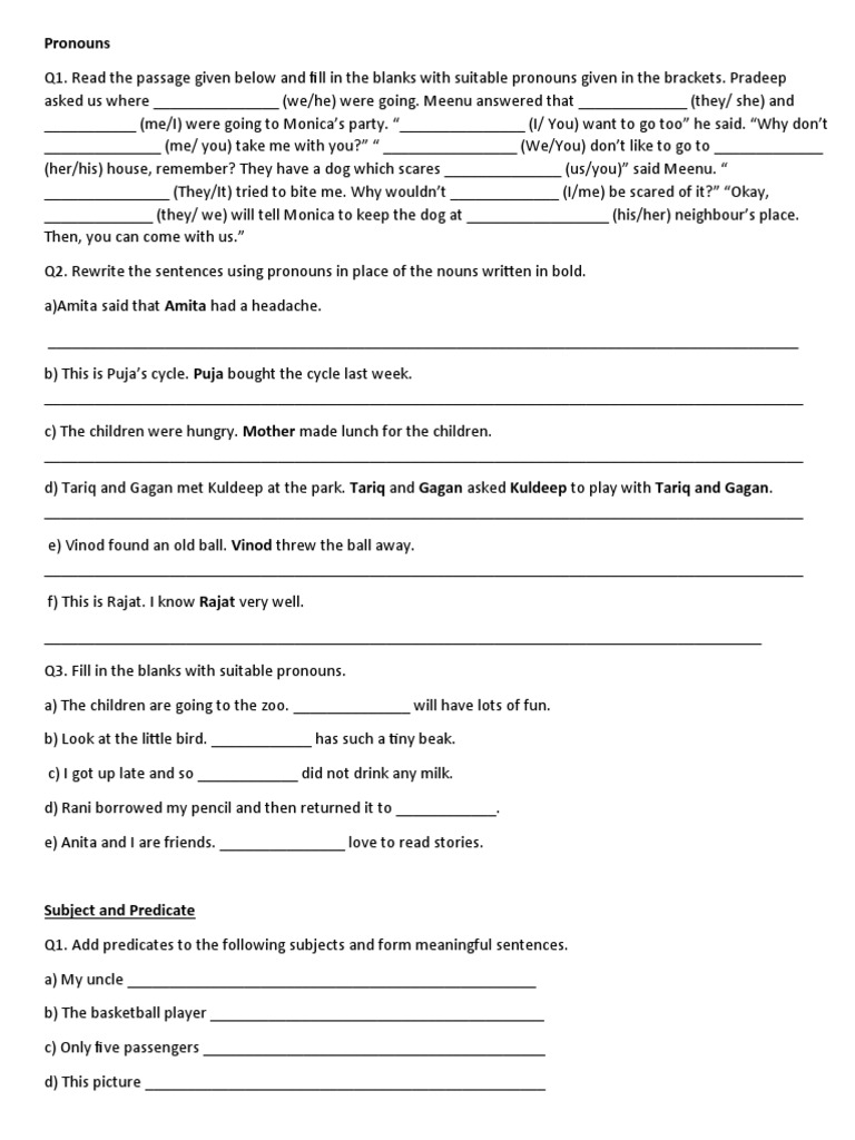 English Grammer Practice Pdf