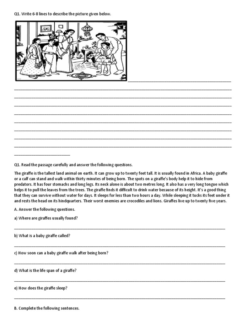 End-Creative Writing Practice | PDF | Giraffe