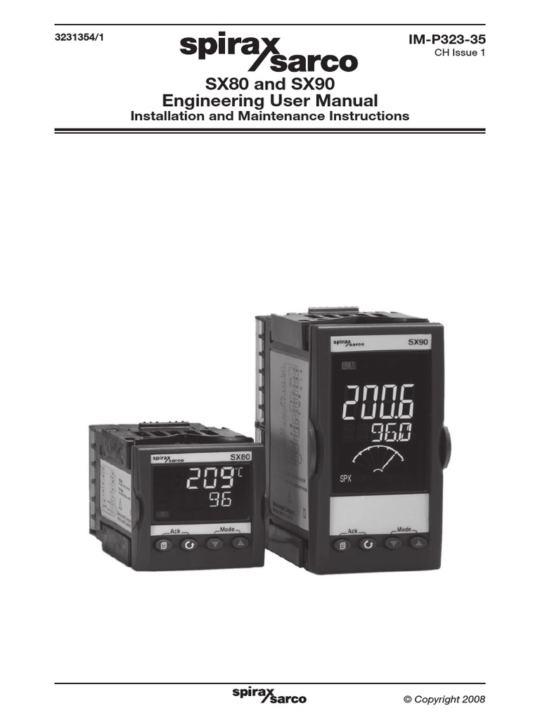 SPIRAX Sx80 User Manual | PDF | Relay | Parameter (Computer Programming)