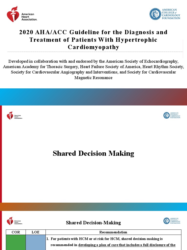 HCM 2020 Guidelines | PDF | Echocardiography | Causes Of Death