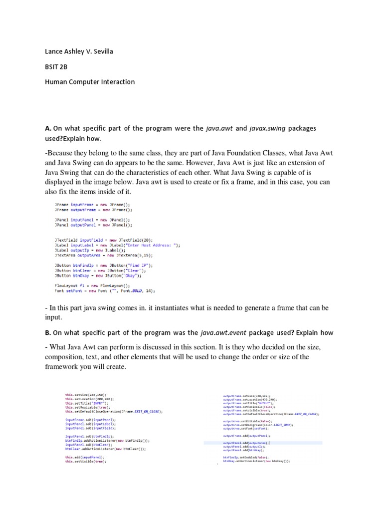 HCI - 06 Lab Exercise 1 | PDF | Computer Programming | Computing