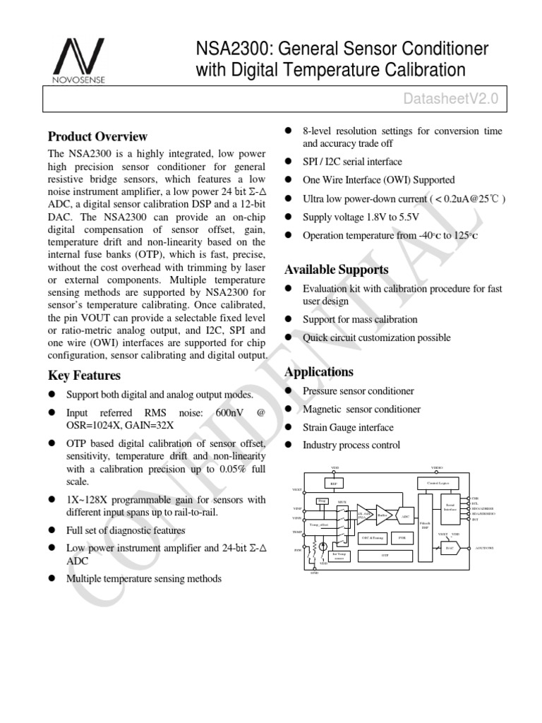 NSA2300 Datasheet Rev2.0 en | PDF