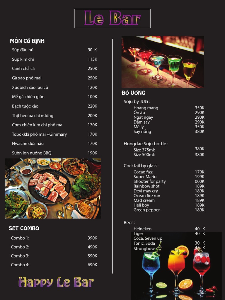 Menu Le Bar | PDF