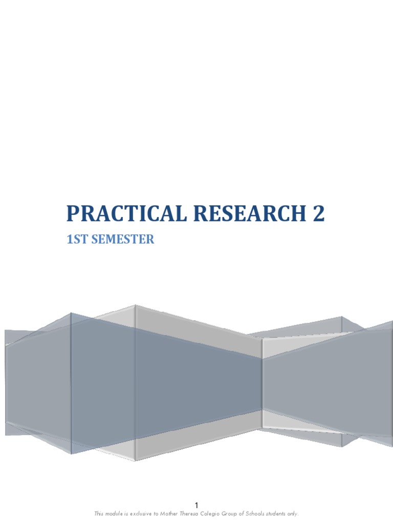 Practical Research 2 | PDF | Dependent And Independent Variables ...