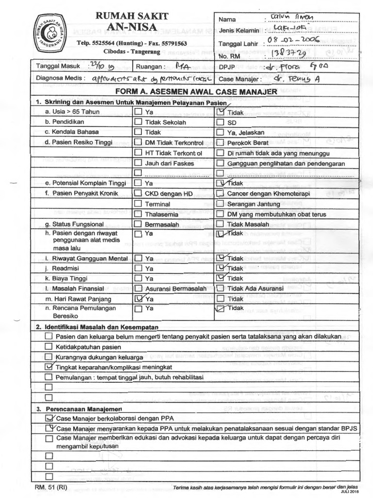 Asesmen Awal MPP | PDF