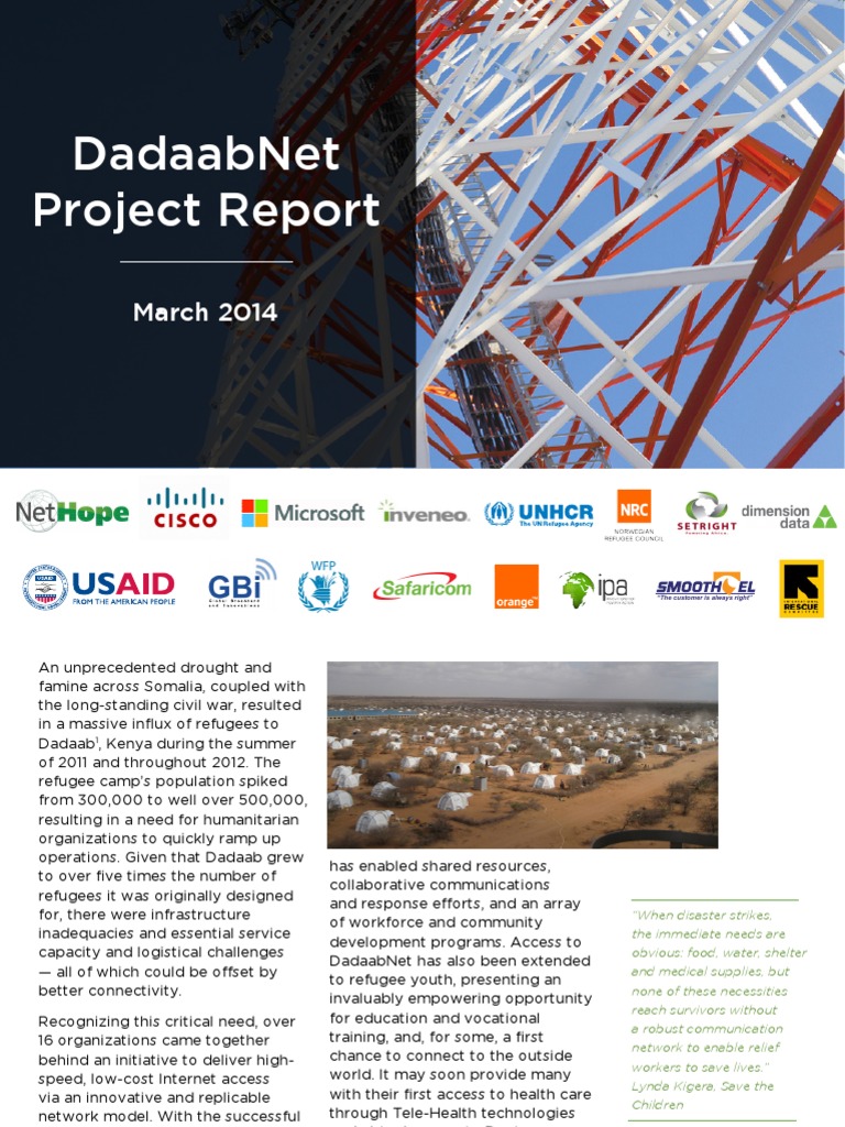 Dadaab Project Report | Download Free PDF | Computer Network | Internet